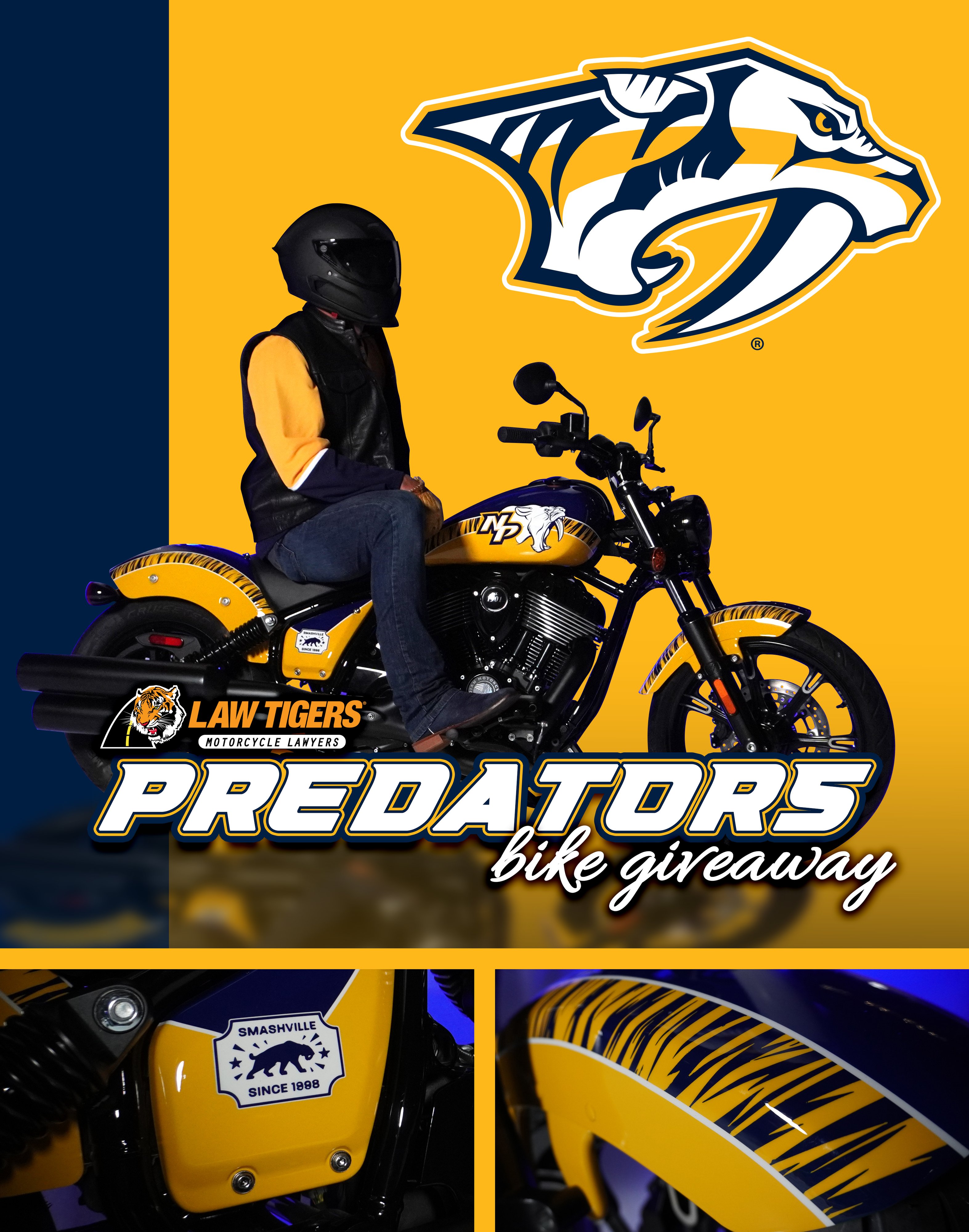 Nashville Predators Motorcycle Giveaway 2026